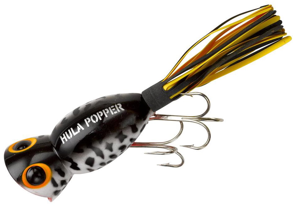 Arbogast Hula Popper 3/16 oz Fishing Lure - Coach Dog/Orange Belly ...