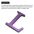 3D Acrylic Alphabet Mirror Wall Stickers Letter L Self-Adhesive Home ...