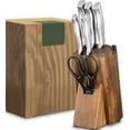 7-Piece Knife Block Set – Kitchen Knives + Integrated Sharpener, Space ...
