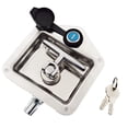 Stainless Steel Folding T-Handle Lock Truck Trailer Door Latch With 2 ...