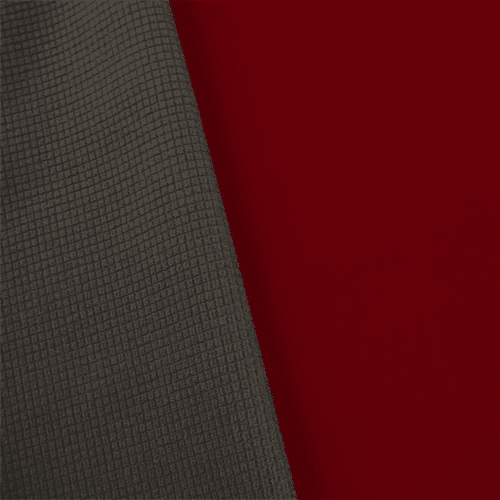 Red/Gray Waterproof Stretch Soft Shell Grid Fleece, Fabric By the Yard ...