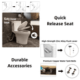 Rear Flush Toilet with Elongated Bowl and 18'' Comfort Height, 1.28 GPF ...