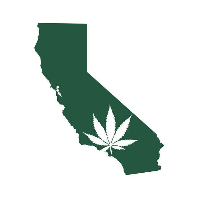 California Medical Marijuana Sticker Decal Die Cut - Self Adhesive ...