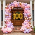 Large Gold 32-Inch Number 100 Balloons for 100th Birthday, Milestone ...
