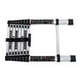 labwork 8.5ft 2.6M Aluminum Telescopic Ladder Heavy Duty Folding ...