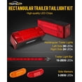 Submersible LED Trailer Tail Light Kit, Rectangular Lights+ID Bar+8 ...