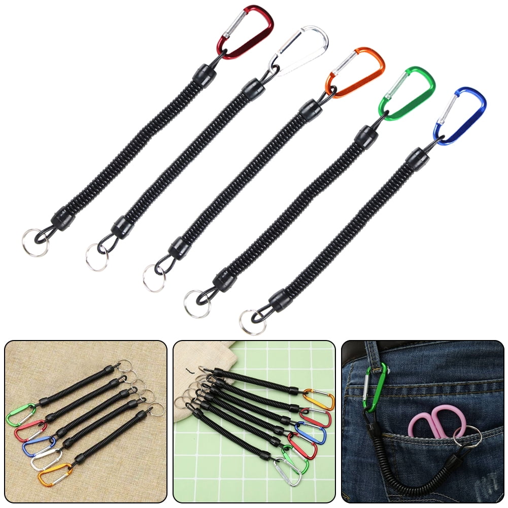 Opolski 2Pcs Retractable Fly Fishing Lanyard Buckle Cord Rope Fish ...