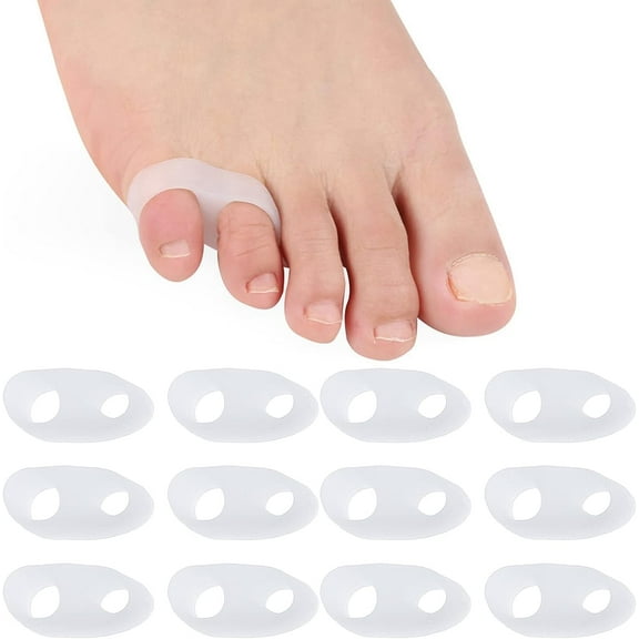 ZLC Upgraded Gel Toe Separators – 12-Pack Bunion Pads – Toe Spacers for ...