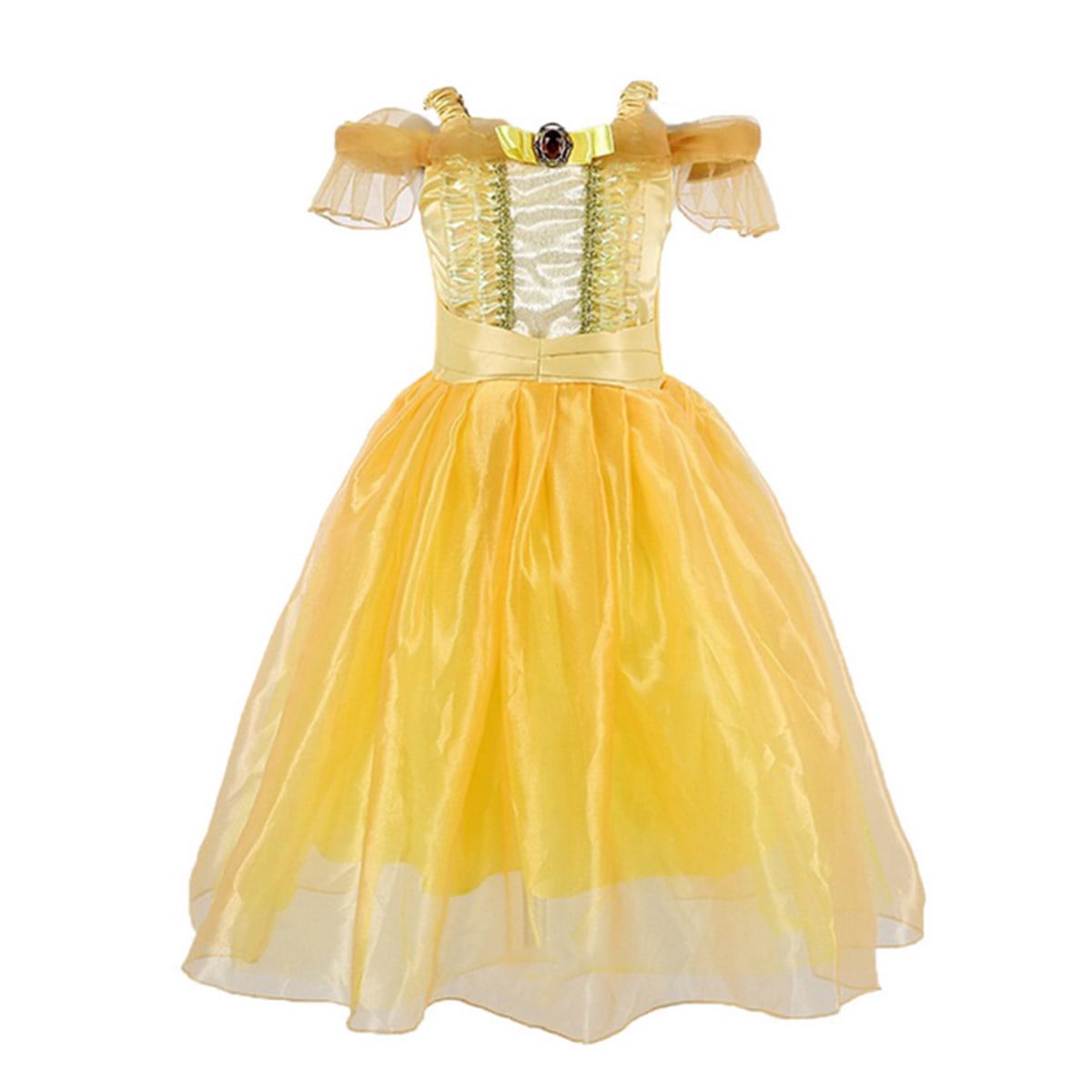 Click here for Hawee Deluxe Princess Belle Dress Up For Girls Chr... prices
