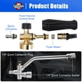 Foam Cannon for Pressure Washer with Dual Connector Accessory, Double ...