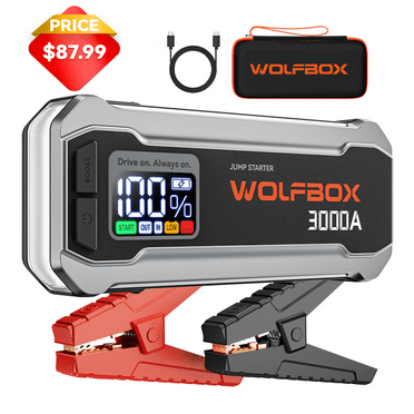 S6 Pro Max Battery Jump Starter 3000A, Portable Jump Box for Up to 10L ...