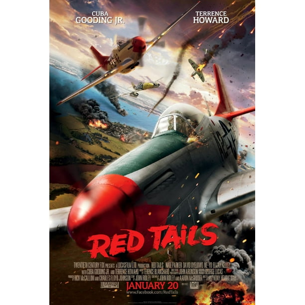 Red Tails Movie poster 12x16 Print on Metal Sign 12in x 16in #096214 ...
