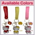 PVC Keychain 3D Cartoon Kitty Cat Key Chain for Girls Women Gifts ...