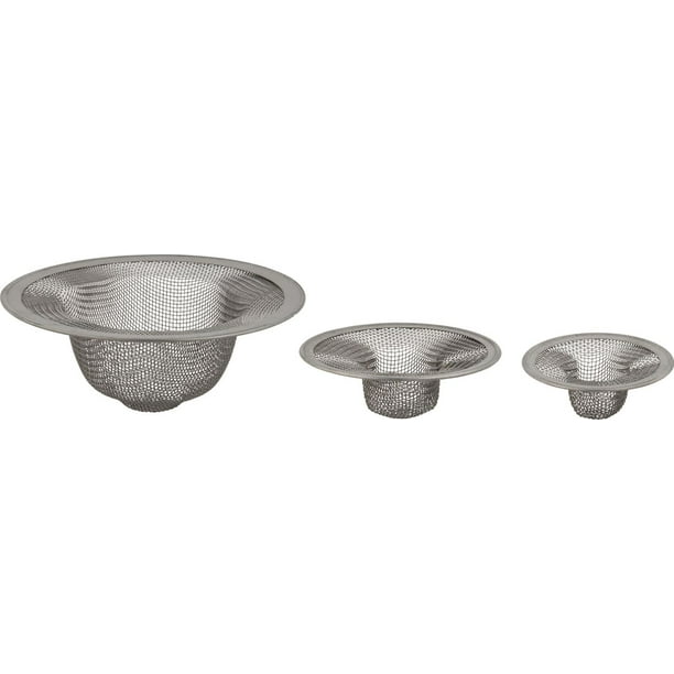 Peerless Stainless Steel Mesh Strainers - 3 Pack, Mesh Strainers - 3 ...