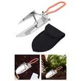 Vsenkes 3xFolding Garden Trowel Cultivator Farm Handy Camping Shovel ...