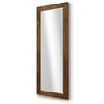 25 in. W x 61 in. H Framed Rectangle Beveled Edge Wood Full Length ...
