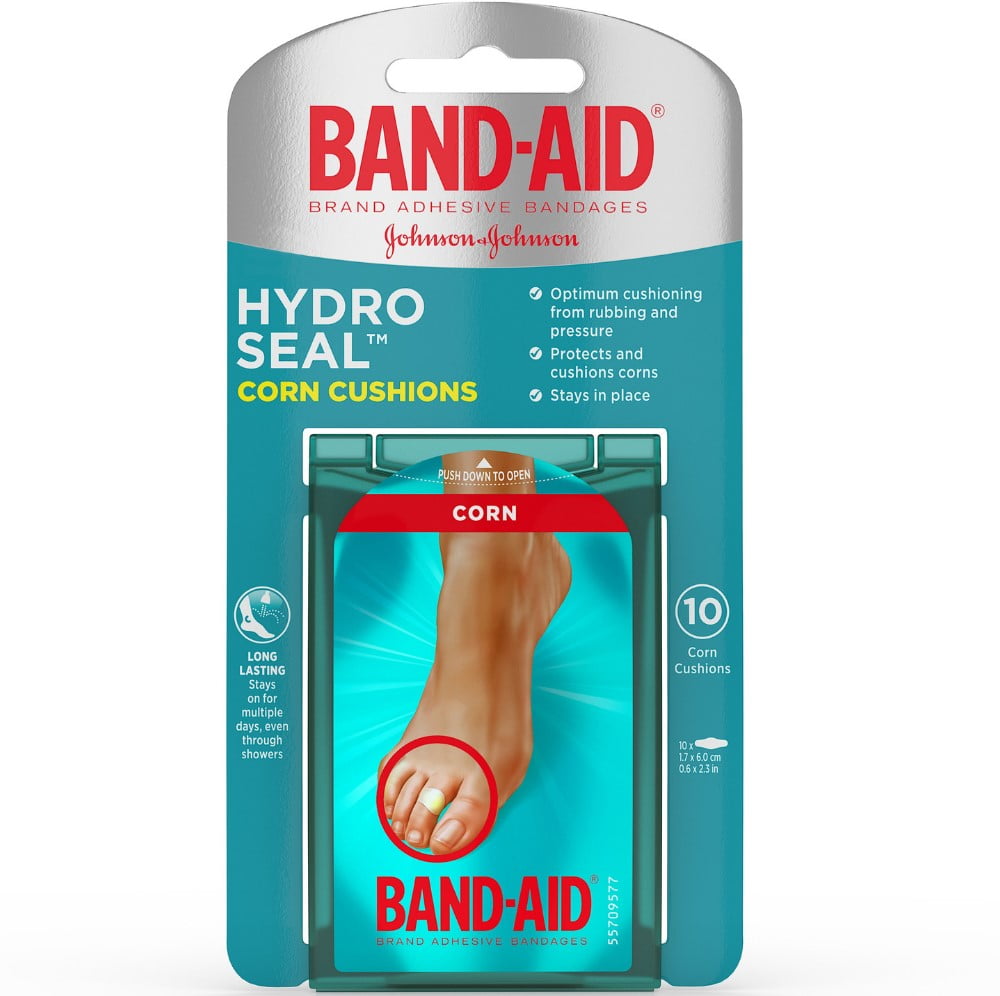 Band-Aid Brand Hydro Seal Bandages Corn Cushion , Medium 10 Count (Pack ...