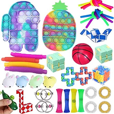 33Pcs Fidget Toys Set Fidget Pack, Cheap Sensory Relieves Stress ...