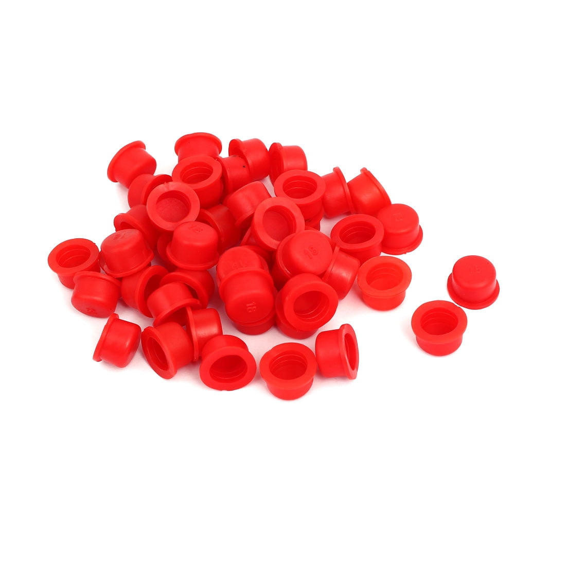 DR M18 Flange Mounted Tapered Caps Stoppers Tube End Insert Red 50pcs ...