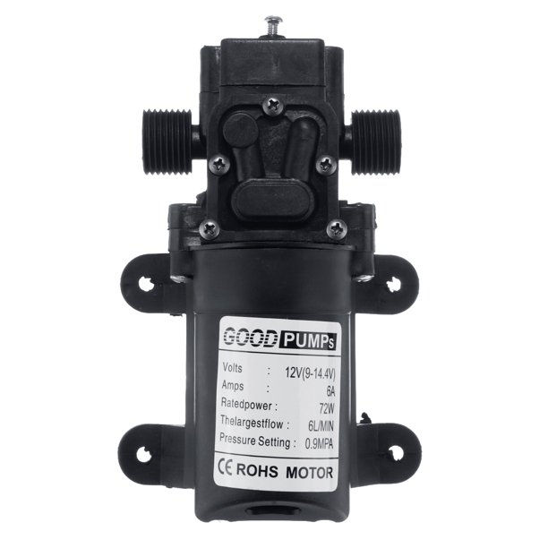 Diaphragm Water Pump,12V High Pressure Automatic High Pressure ...