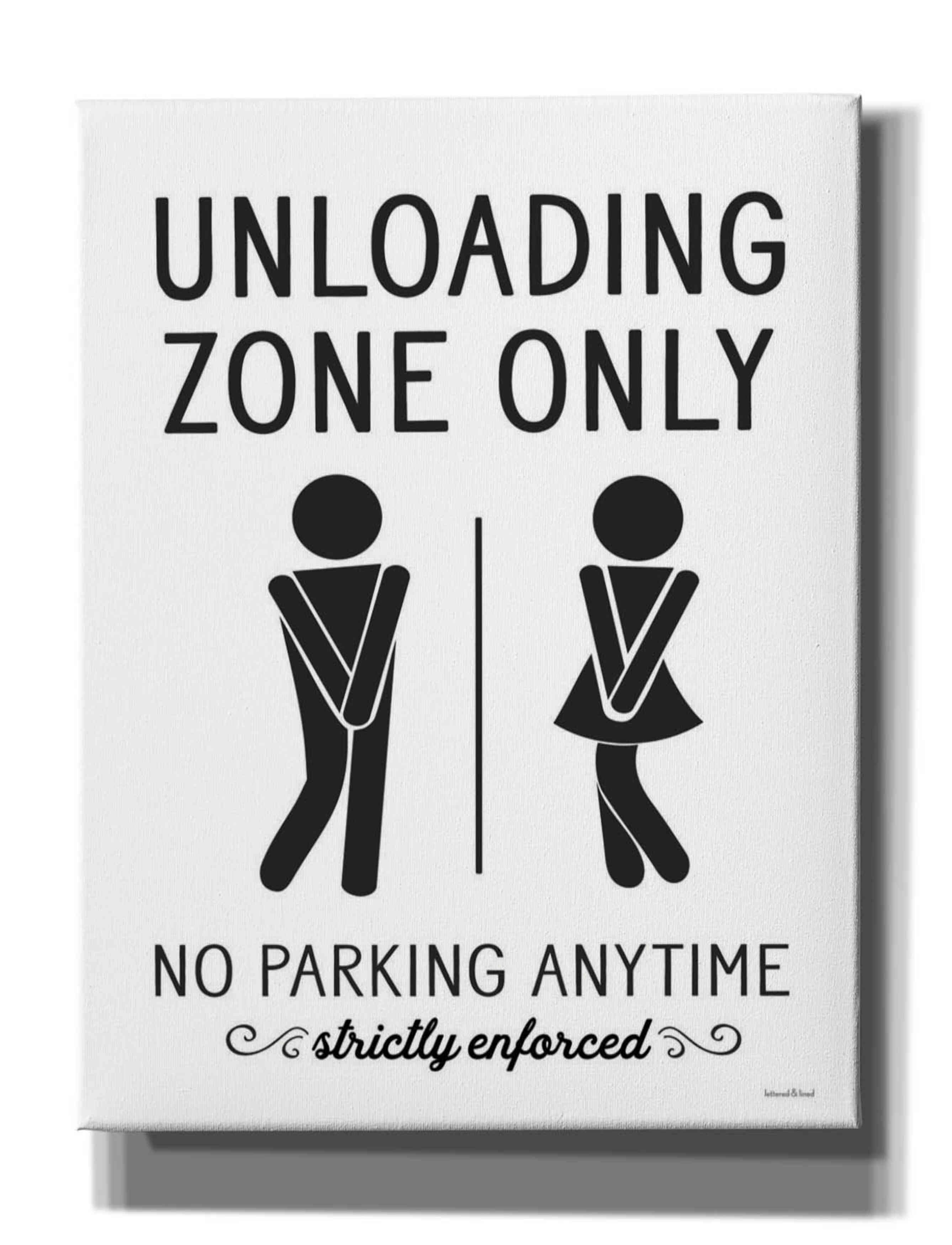 Epic Graffiti 'Unloading Zone Only' by Lettered & Lined, Giclee Canvas ...