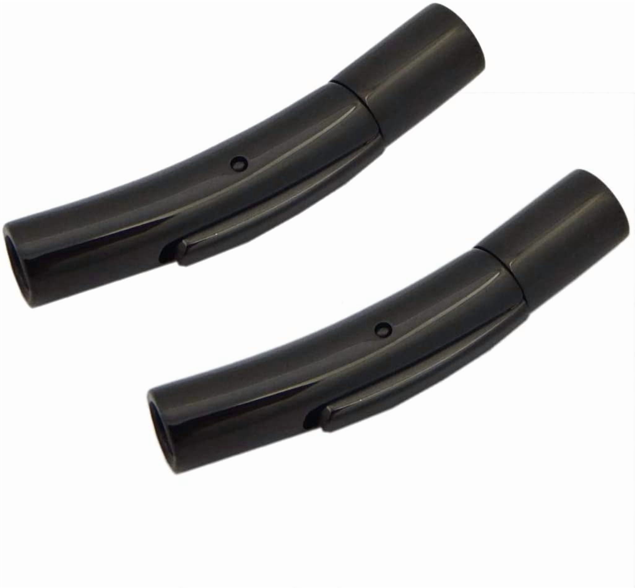 2 Pack Stainless Steel Jewelry Connector 6mm Hole Tube Hook Closure DIY ...