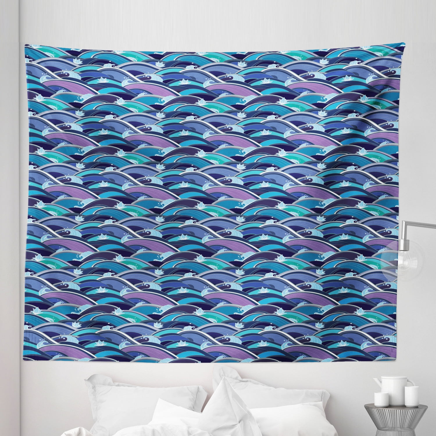 Ocean Tapestry, Waves of the Sea with Lotus Culture Nautical ...