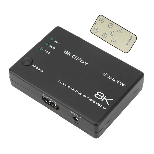 HDR Switch,4K 120Hz 8K 60Hz Signal Splitter Display Switcher Tailored ...