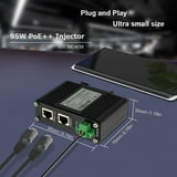 PoE Injector - Industrial Gigabit PoE++ Injector Hardened IEEE802.3at ...
