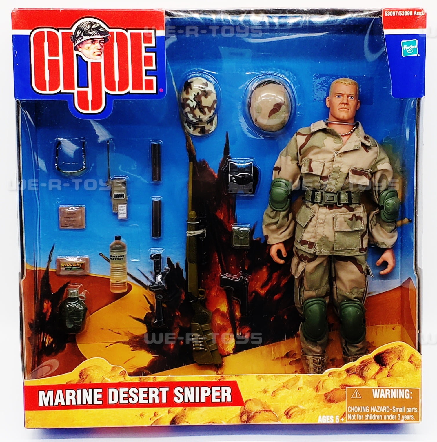 GI Joe Marine Desert Sniper Acton Figure Hasbro 2001 #53097 NEW ...
