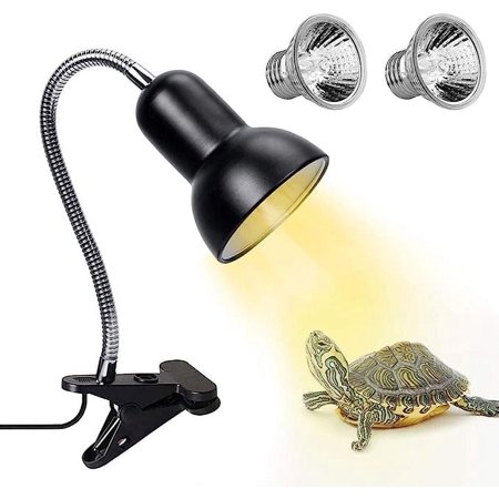 nipocaio 1 Tortoise Heat Lamp, 2 UVA UVB Bulbs 25W Reptile Heat Lamp ...