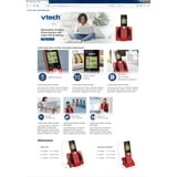 VTech CS6719-16 Cordless Phone System with Caller ID/Call Waiting Red ...