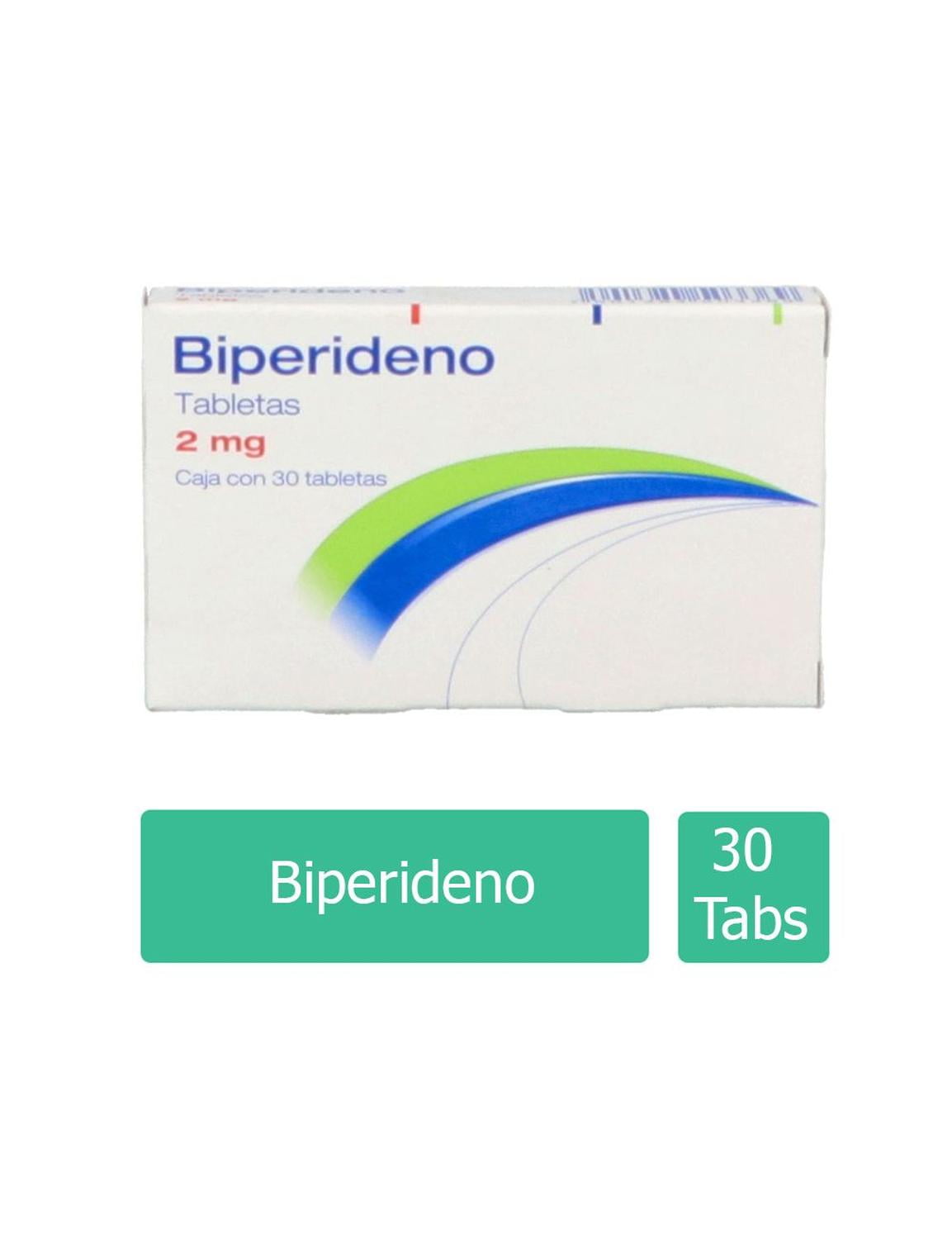 Biperideno 2 mg Caja Con 30 Tabletas Biperideno FRASCO | Walmart en línea