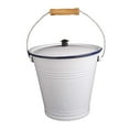 CUTICATE Enamel Bucket Enamelware Bucket Vintage Bucket Utensil Pail ...