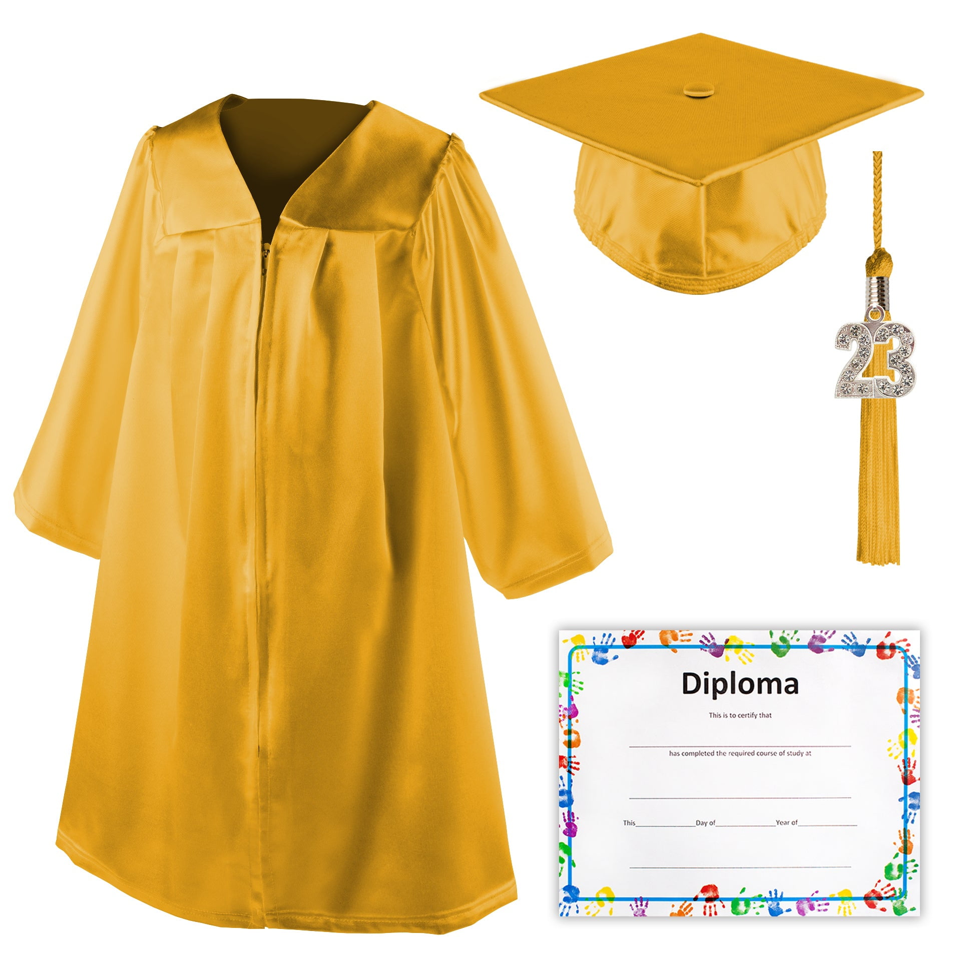 Class Act Graduation Shiny Kindergarten Preschool Graduation Cap & Gown ...