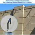 Adjustable Outdoor Light String Hooks for 3.2 - 6 inch Concrete Cinder ...