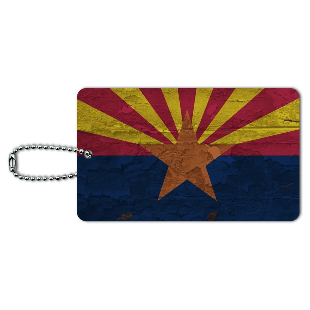 Rustic Arizona State Flag Distressed USA Luggage Card Suitcase Carry-On ...