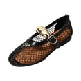 Clear Sandals for Women Jelly Transparent Flat Slides with Memory Foam ...