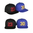 Classic Flat Bill Visor Snapback Hat Custom Color Player Team Numbers ...