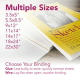 Strathmore 300 Series Sketch Paper Pad Spiral-Bound, 100 Sheets, 11x14 ...