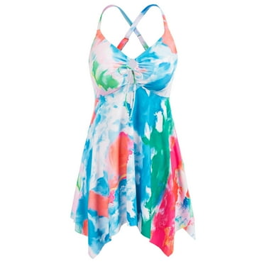 Musuos Women Plus Size Swimwear One Piece Surfing Bathing Suit High ...