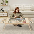 Foldable Wooden Jigsaw Puzzle Table, 2000 Pieces with 4 Drawers & Cover ...