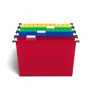 TRU RED Hanging File Folders 5 Tab Letter Size Assorted 25/Box (875411 ...