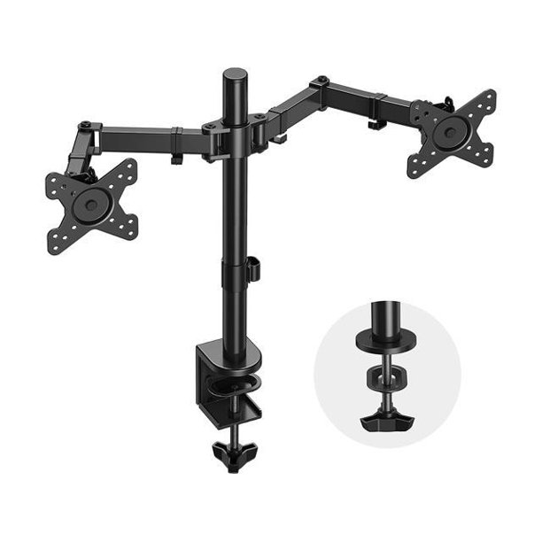 Dual Monitor Stand Mount for 13 to 27" Screens,Heavy Duty Fully ...