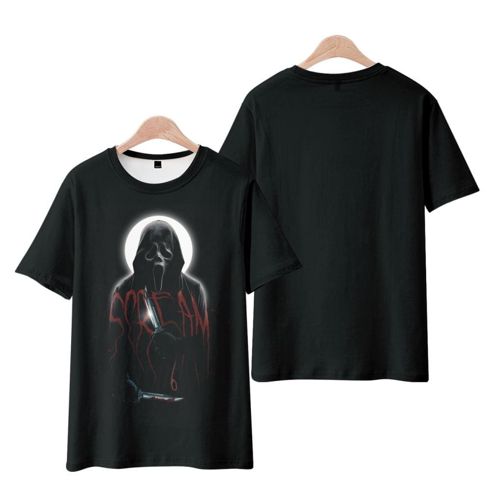 Hot Horror Movie 2023 Scream VI Ghostface Movie Unisex T-Shirt Round ...