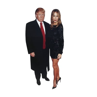 Donald Trump (Blue Tie) Life Size Cardboard Cutout Standup, 6ft ...