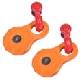 2Pcs Heavy Duty Snatch Block Pulley Kit w/ Shackles - 11T/25000lbs ...