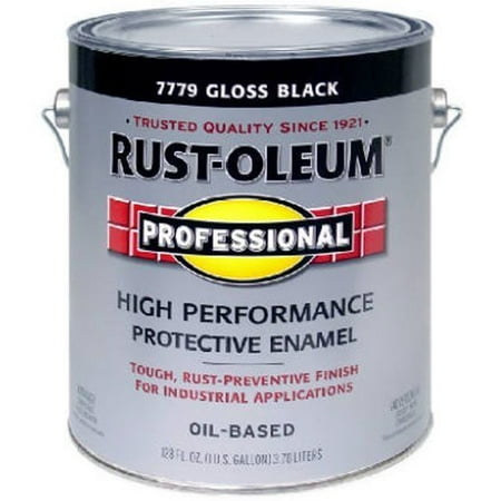 RUST-OLEUM 242253 Professional Gallon Black Gloss Finish - Walmart.com