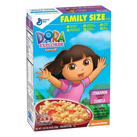 Dora The Explorer Breakfast Cereal, 18 oz Box - Walmart.com