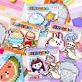 2D Pixel Stickers for Adults & Kids, Creative Scene Sticker Book Hot ...
